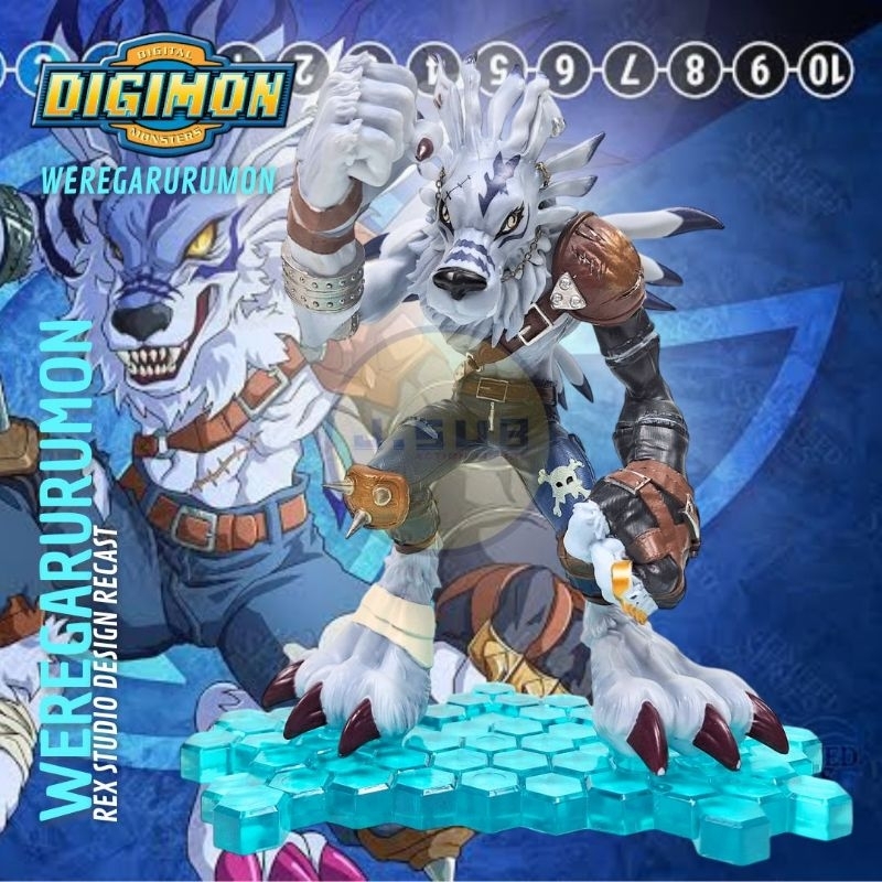 Jual Action Figure Weregarurumon Statue Digimon Adventure REX Studio ...