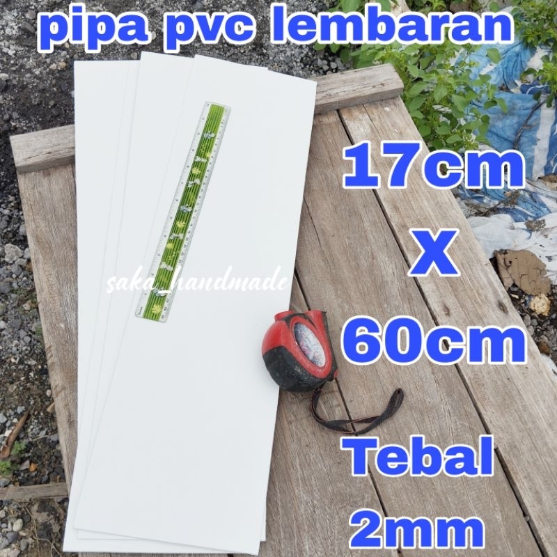 Jual PIPA PARALON/PVC LEMBARAN (17cm X 60cm) TEBAL 2mm | Shopee Indonesia