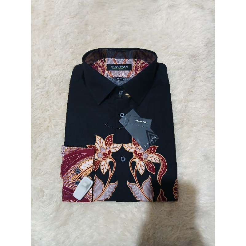 Jual BATIK ALISAN LENGAN PANJANG SLIMFIT | Shopee Indonesia