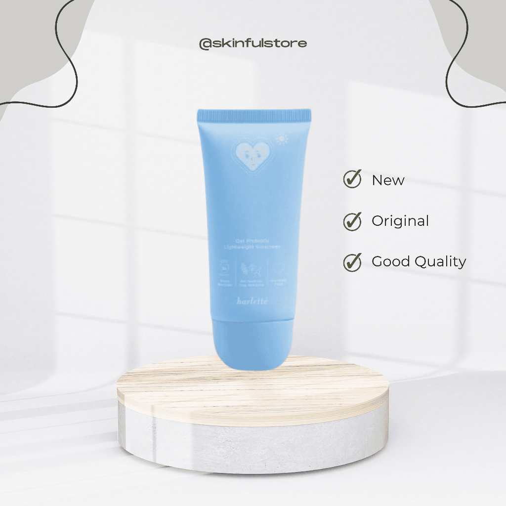 Jual Harlette Oat Probiotic Lightweight Sunscreen SPF 50 PA ...