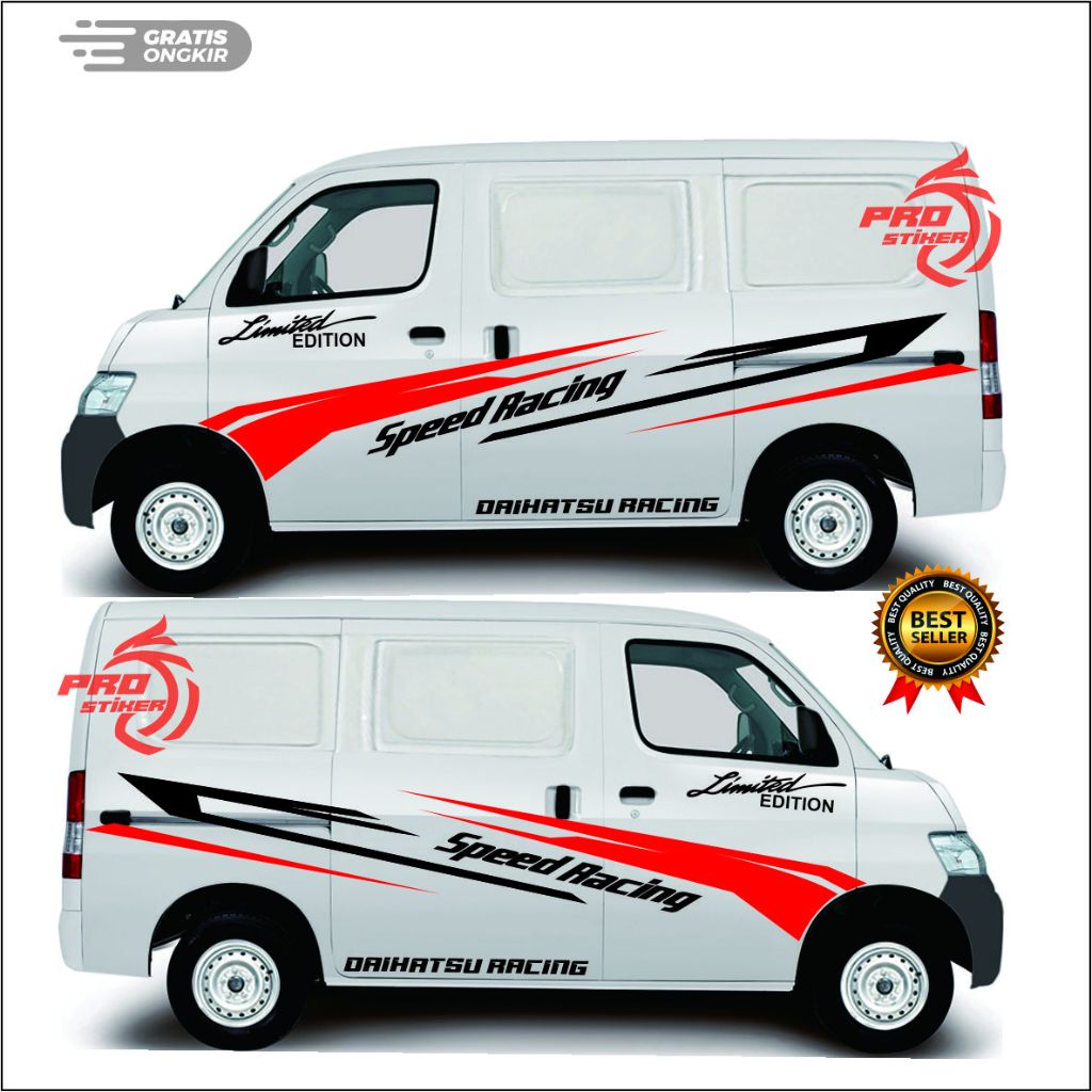 Jual stiker mobil luxio grand max stiker striping bodi samping terlaris ...