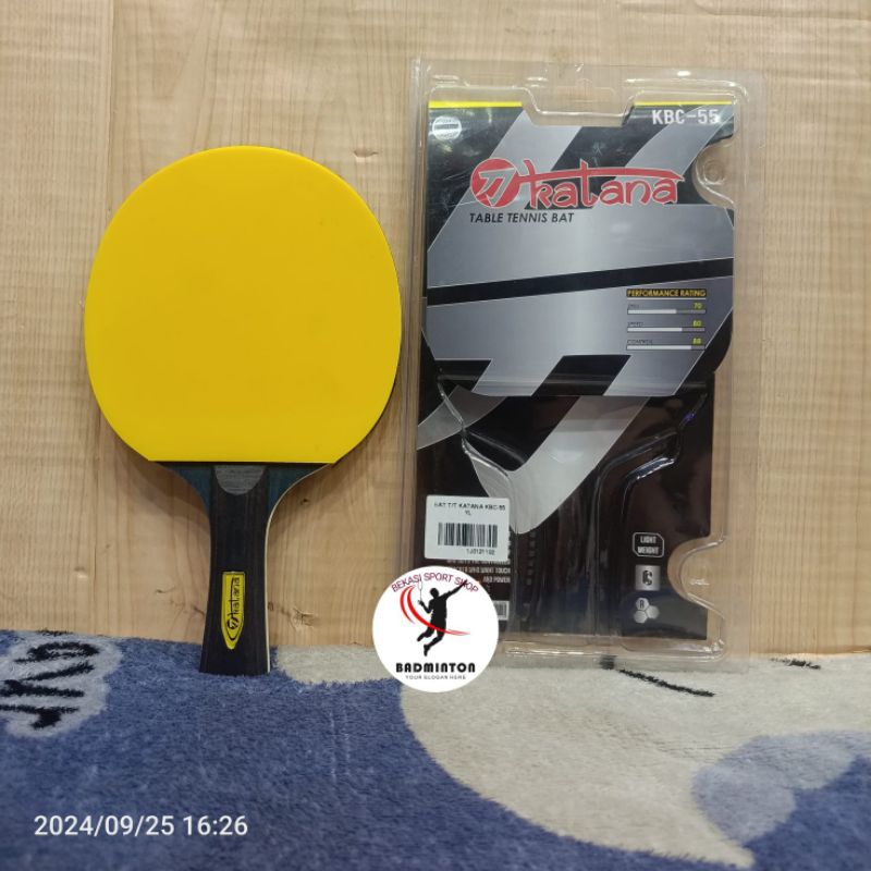Jual BAT/BED Tenis Meja katana CARBON KBC-55 yellow ORIGINAL | Shopee ...