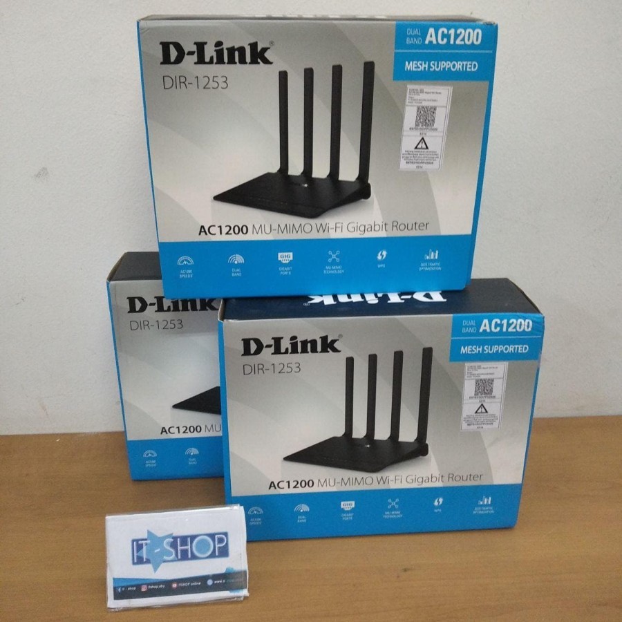 Jual D-Link MESH DIR-1253 AC1200 MU-MIMO Wi-Fi Gigabit Router | Shopee Indonesia
