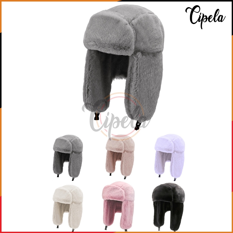 Jual Paket Terbaru CIPELASHOP Topi Ushanka Russian Hat Bomber Bulu B5 ...