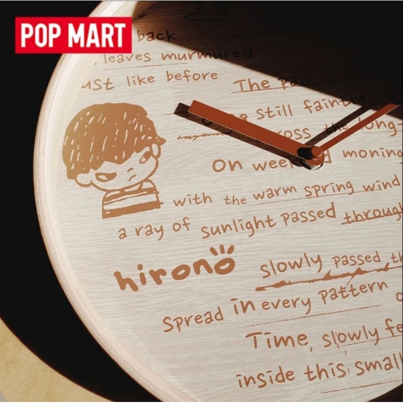 Jual Popmart Ori Hirono Ono Comes - Full Print Wall Clock Wood Color ...