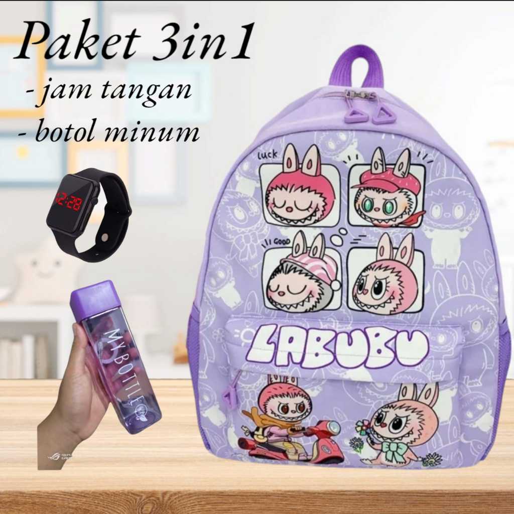 Jual Tas LABUBU Tas Anak Sekolah Perempuan TK SD Motip LABUBU Tas Anak Terbaru | Shopee Indonesia