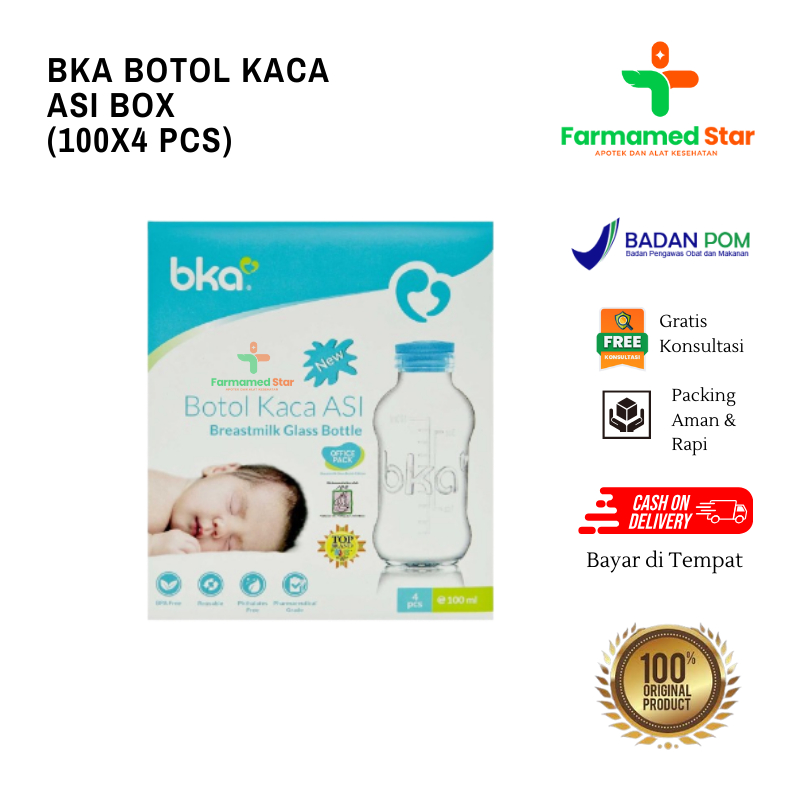 Jual BKA BOTOL KACA ASI BOX (100x4 PCS) | Shopee Indonesia