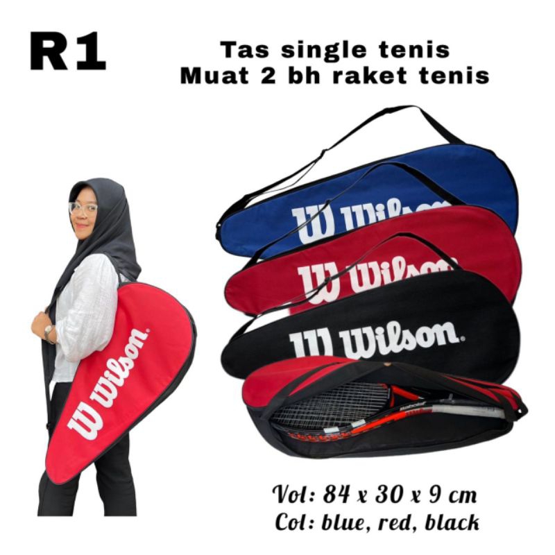 Jual SN Tas tenis single muat 2 bh raket lapisan dalam tas pake busa ...