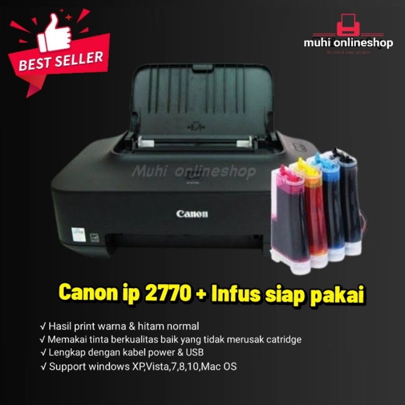 Jual Canon ip2770+infus-kondisi second-hasi print bagus | Shopee Indonesia