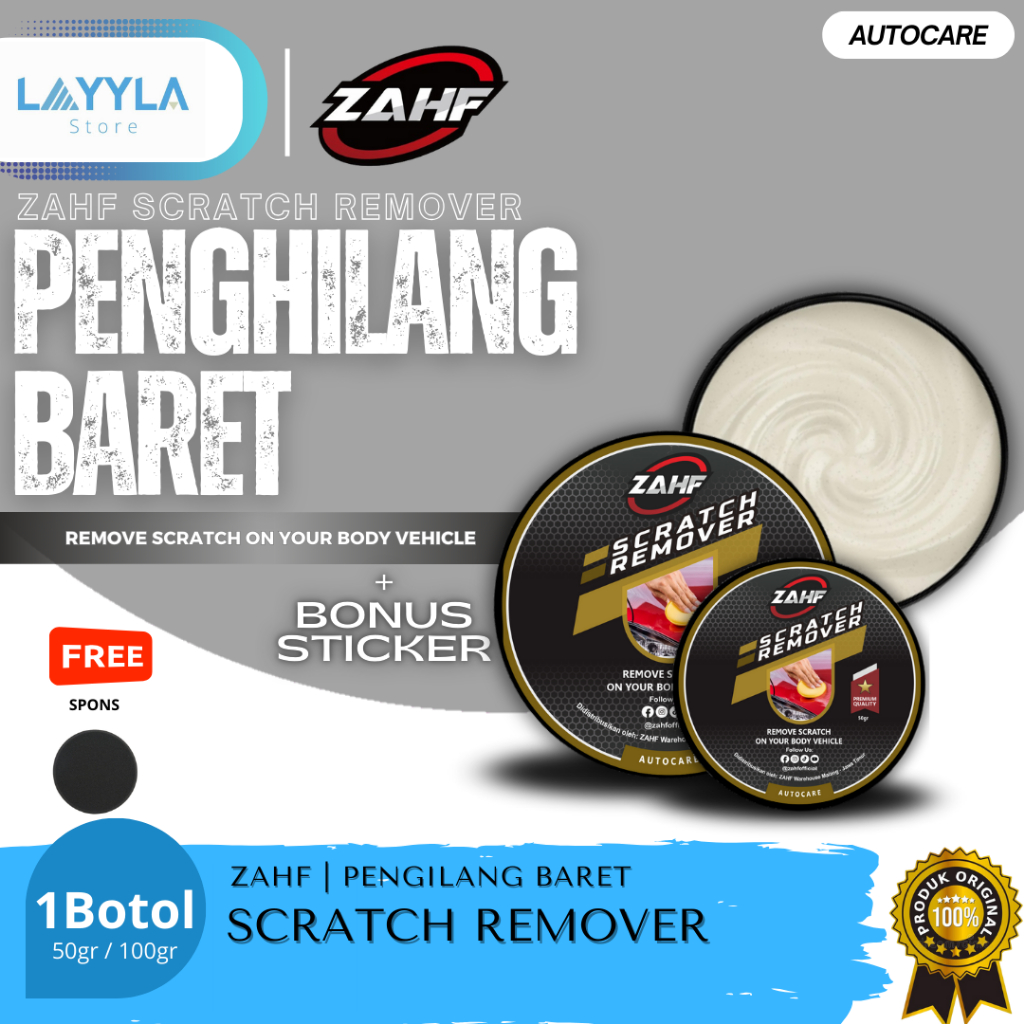 Jual ZAHF Scratch Remover - Compound - Kompon Penghilang Baret Halus ...