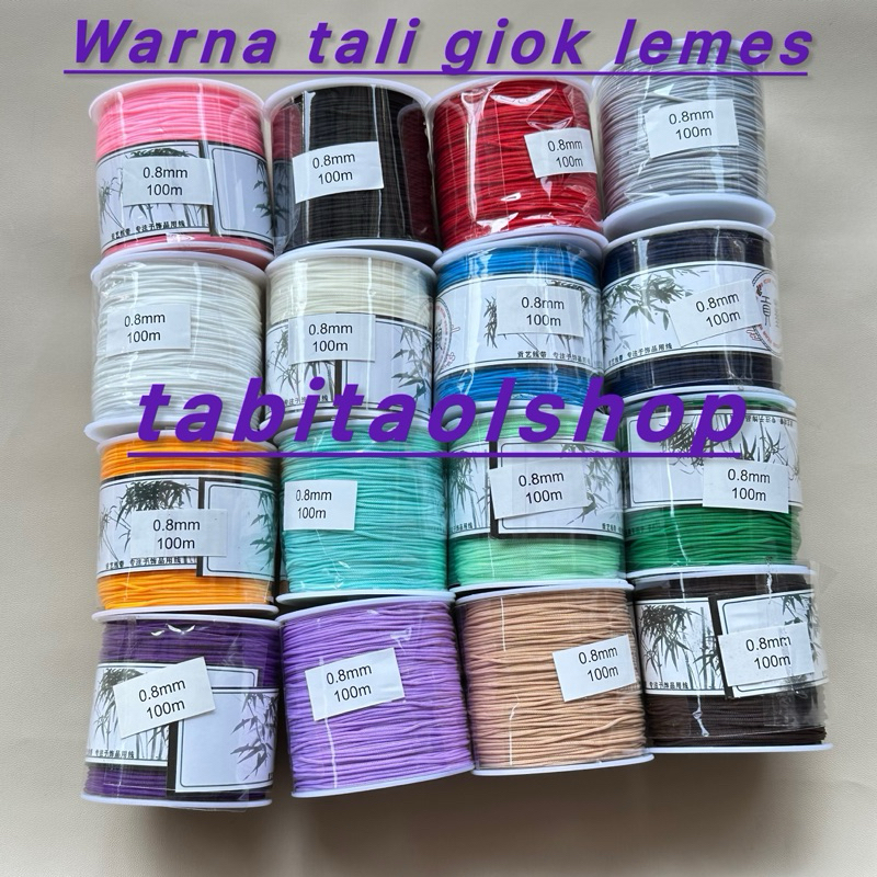 Jual DIY Tali giok 100 meter kilat | Shopee Indonesia