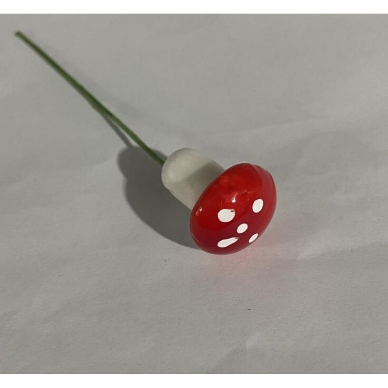 Jual hiasan topper kue ulang tahun bentuk jamur hiasan jamur miniatur ...