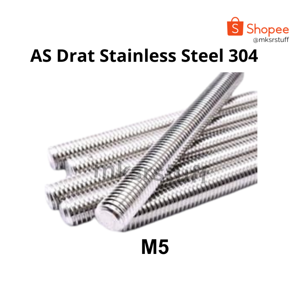 Jual M5 - As Drat Stainless Steel 304 - SS304 | Shopee Indonesia