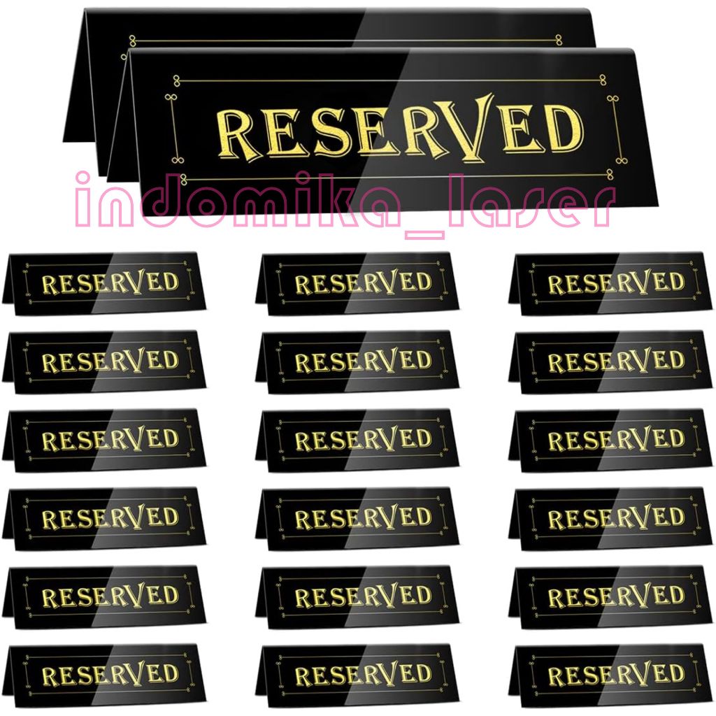 Jual Akrilik Reservasi meja, Reserved sign | Shopee Indonesia