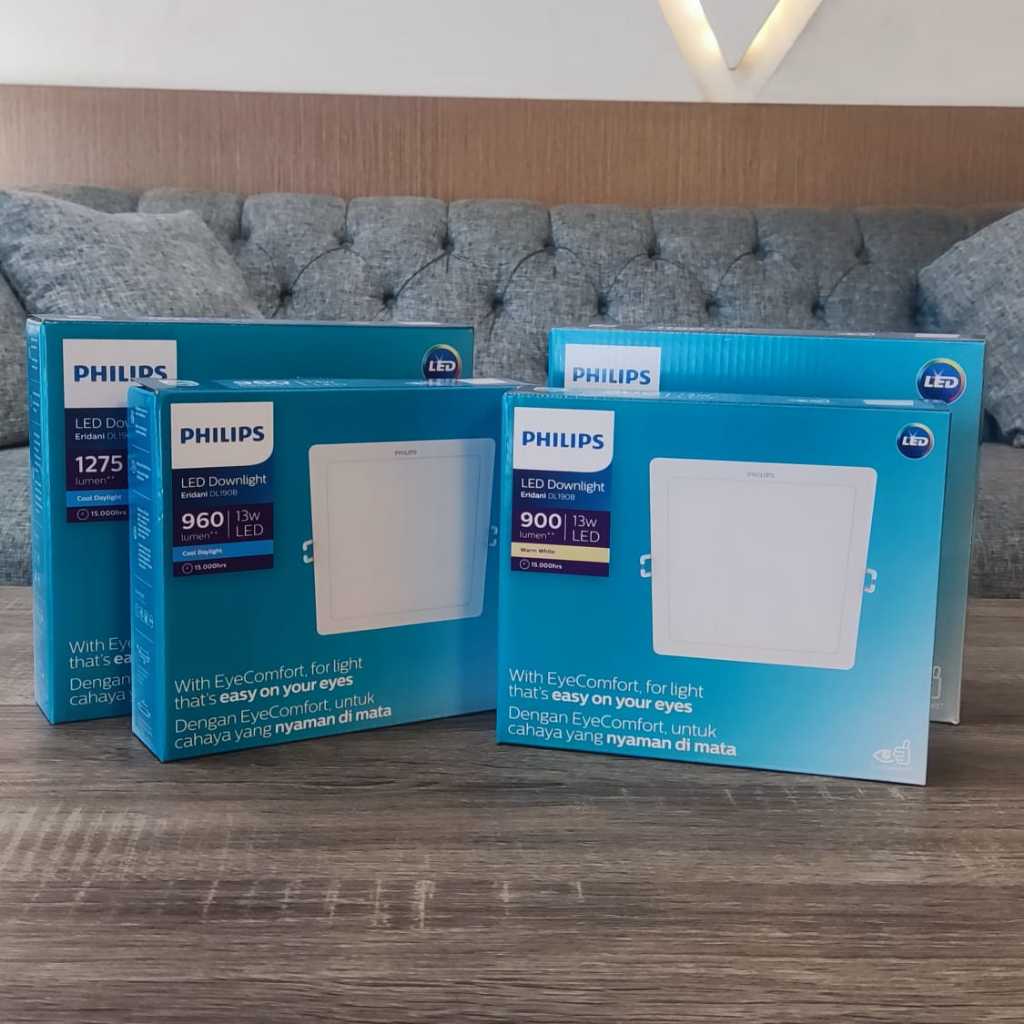 Jual PHILIPS Eridani DL190B SQ 13W D125 5" - LED Downlight Recessed Square Kotak | Shopee Indonesia