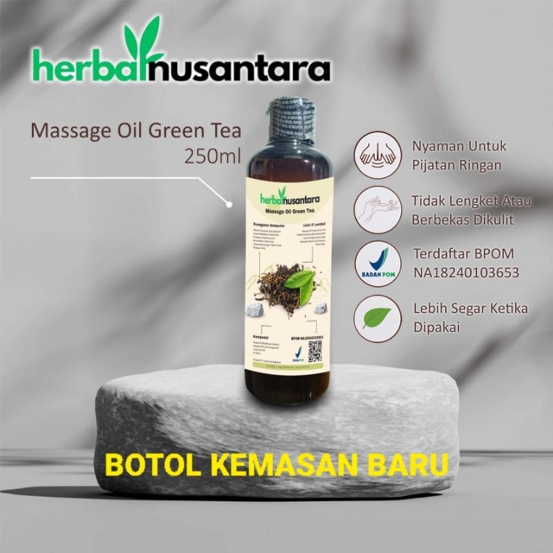 Jual Minyak Pijat Urut Oil Massage wangi GREEN TEA Aromatherapy SPA Terapi BEKAM 250 ml | Shopee ...