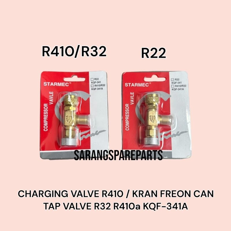 Jual CHARGING VALVE R410 / KRAN FREON CAN TAPE VALVE R32 R410a R22 KQF 341 A / ADAPTER CHARGING ...