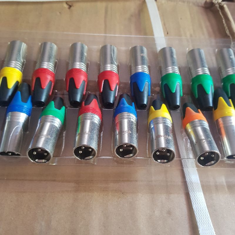 Jual Jack Canon Body Silver Tecson/Jack XLR Warna/Jack Canon 3pin/Jack ...