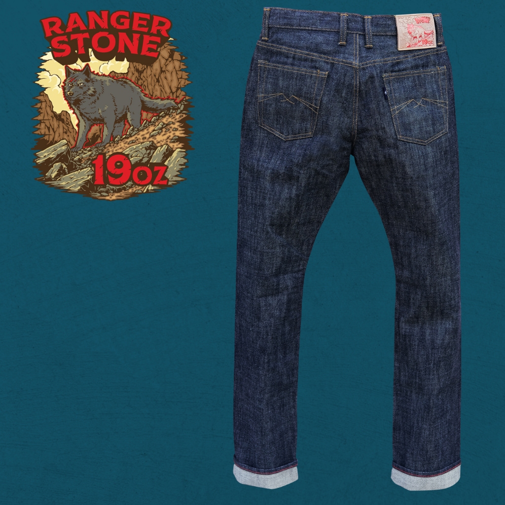 Jual Sage Ranger Stone 19oz Unsanforized Dark Deep Indigo | Shopee ...