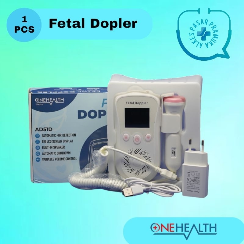 Jual Portable Fetal Doppler OneHealth AD51D Rechargeable Battery ...