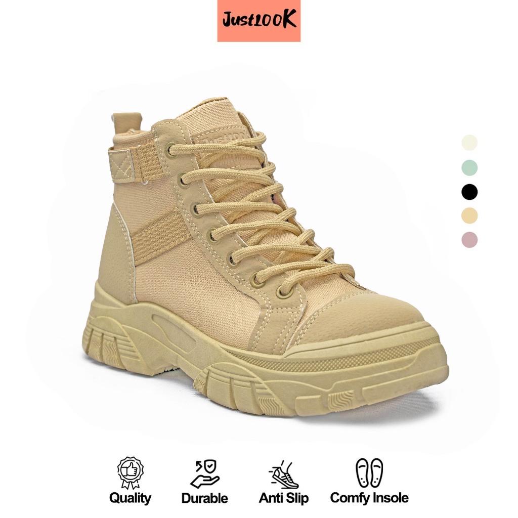 Jual JustLook Yoonsol Sepatu Sneakers Boots Wanita Sneakers Shoes ...