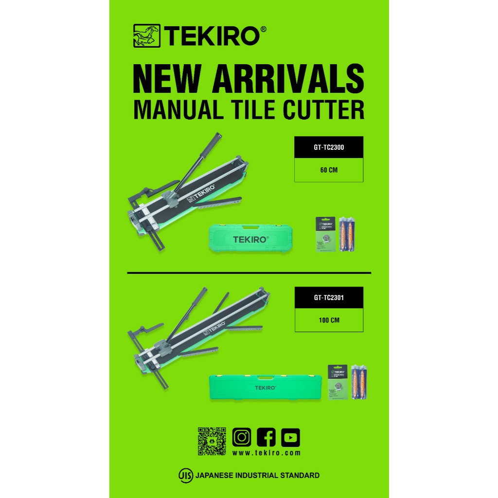 Jual TEKIRO Manual Tile Cutter / Alat Potong keramik, ubin, lantai 60cm ...