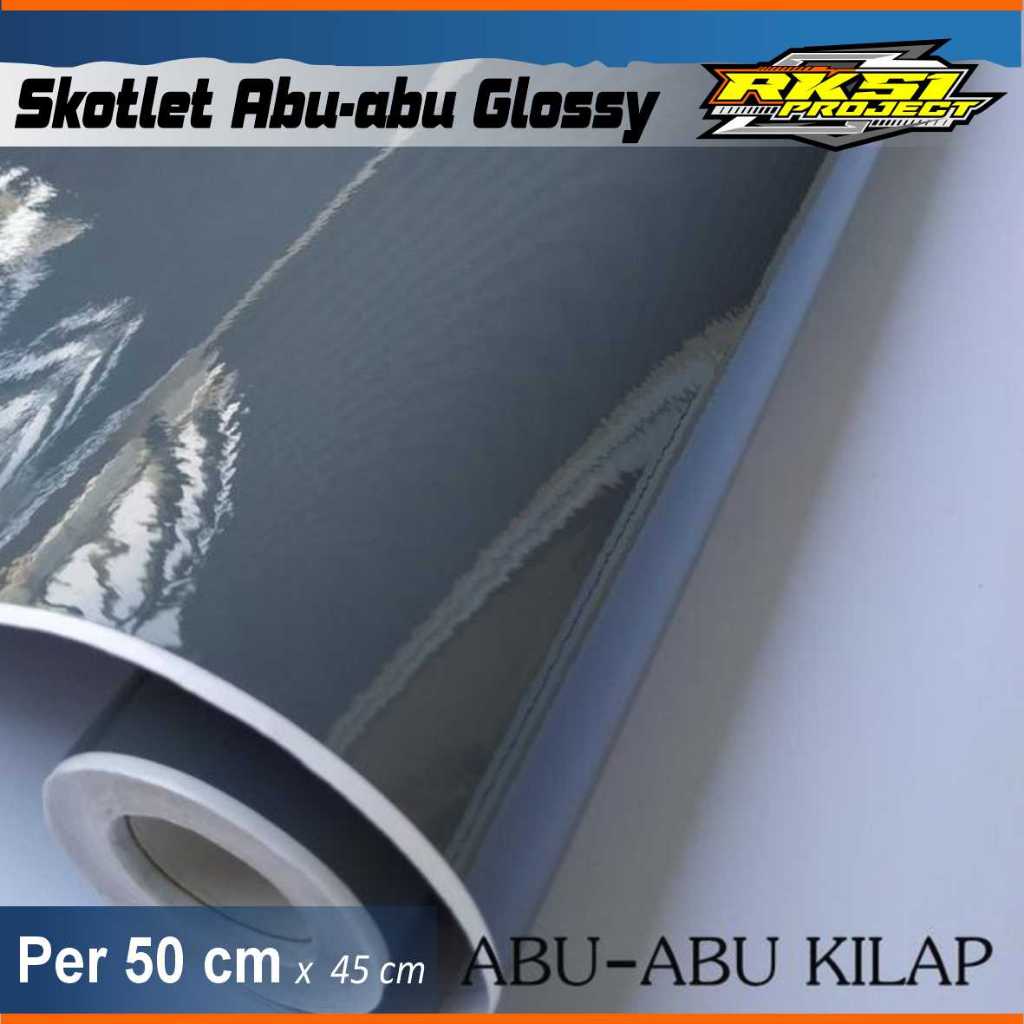 Jual Skotlet Abu - abu Glossy ( Per 50cm ) | Shopee Indonesia