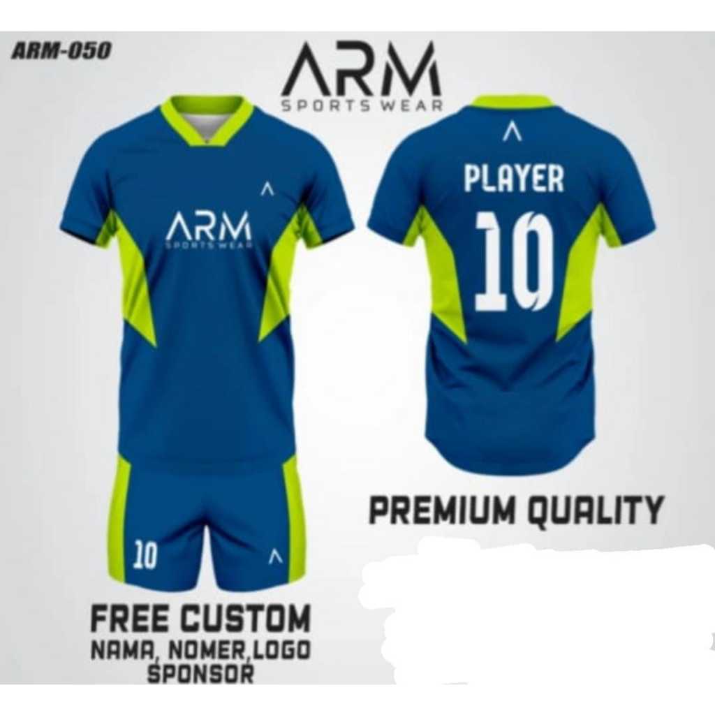 Jual jersey futsal full printing free custom nama, logo, sponsor dan ...