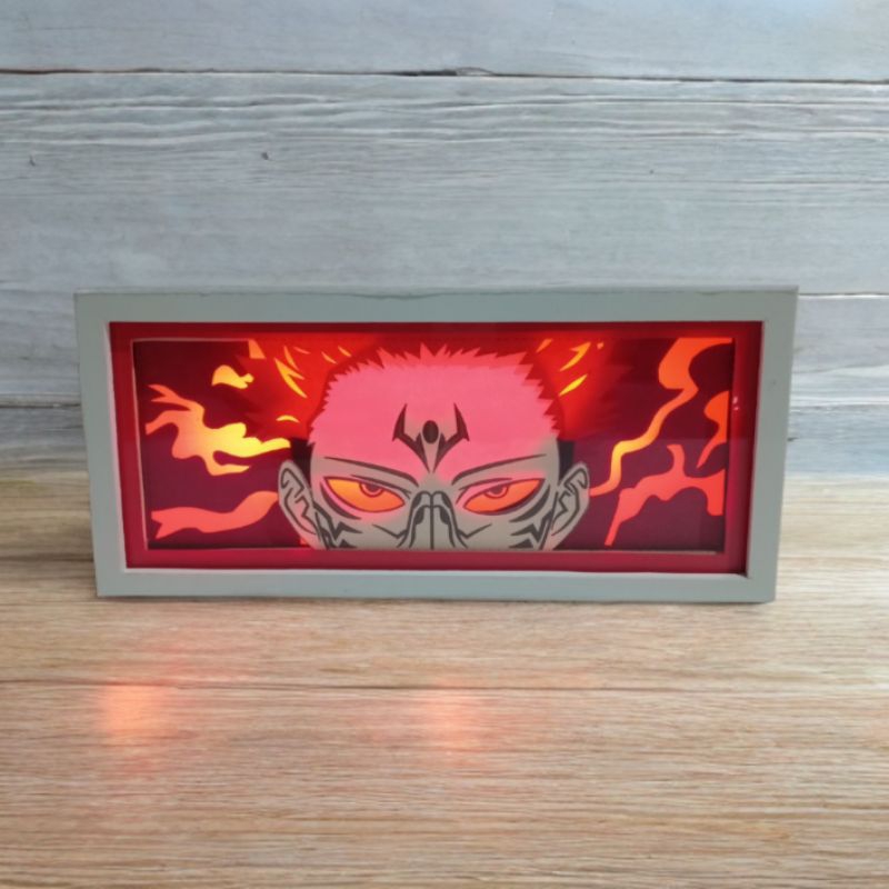 Jual Anime Lightbox 3D Lampu Kotak LED Jujutsu Kaisen - Ryomen Sukuna ...