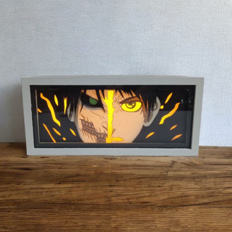 Jual Anime Lightbox 3D Lampu Kotak LED Attack on Titan / Shingeki no ...