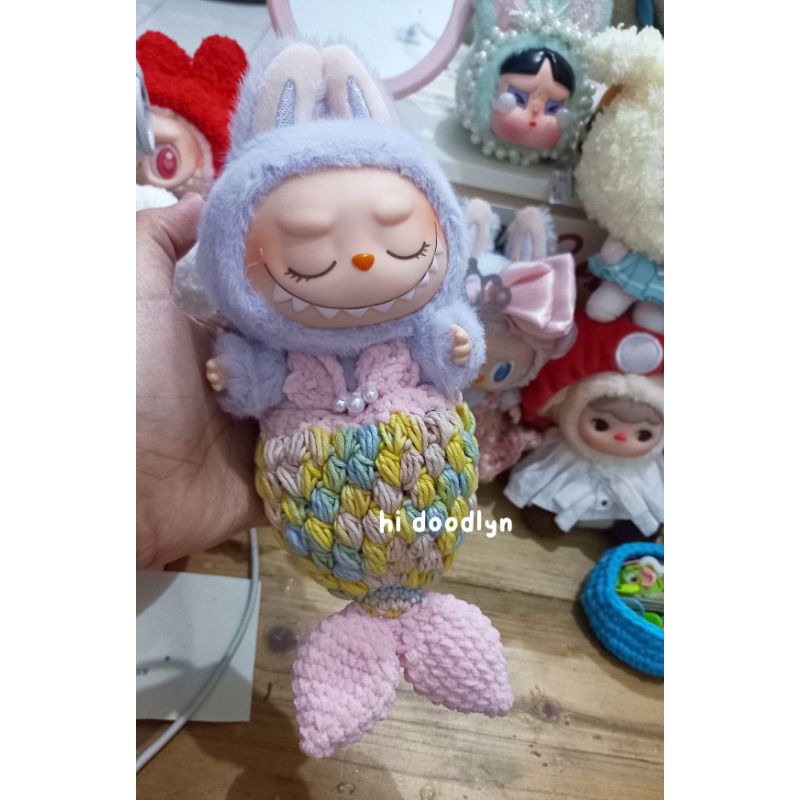 Jual [ REAL PIC] BAJU MERMAID LABUBU have a seat & macarons | Shopee ...