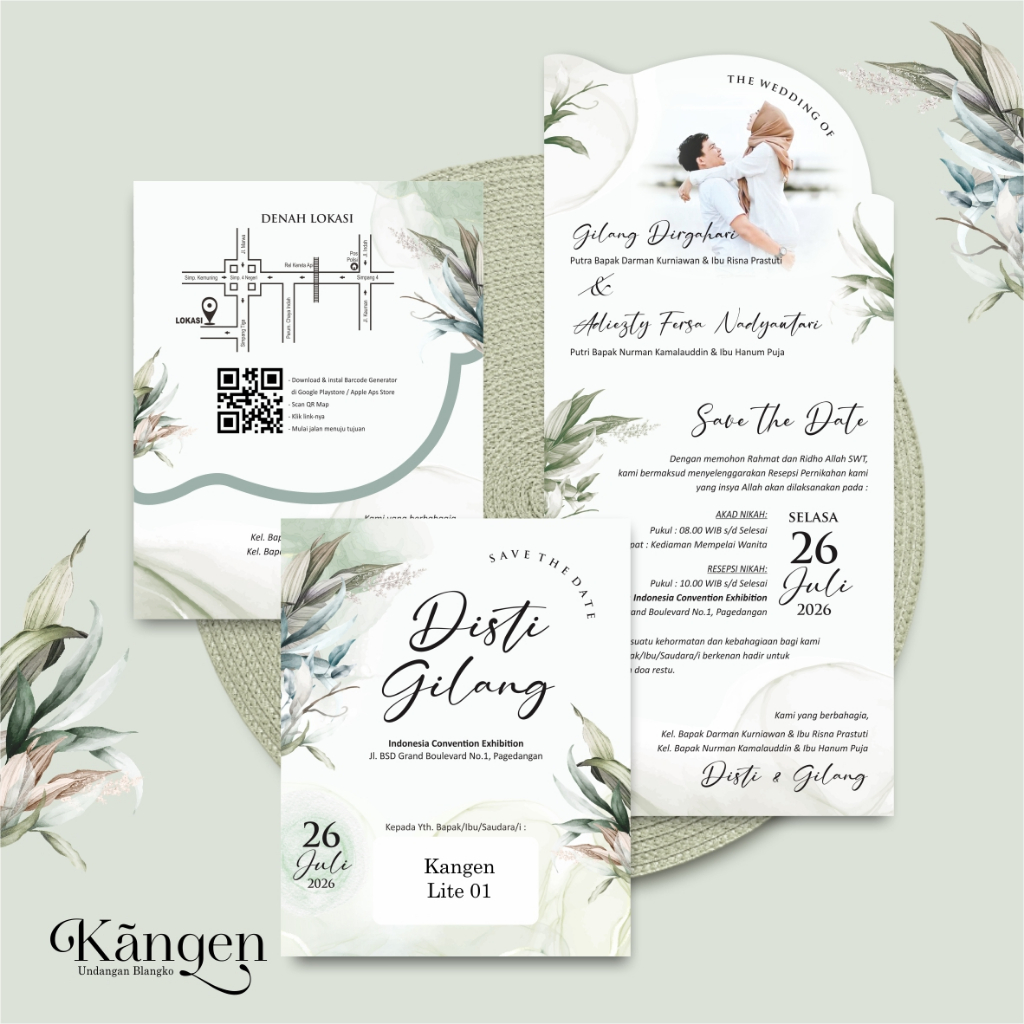 Jual Cetak Undangan Kangen Lite 01 | Cetak Undangan Blangko Murah ...