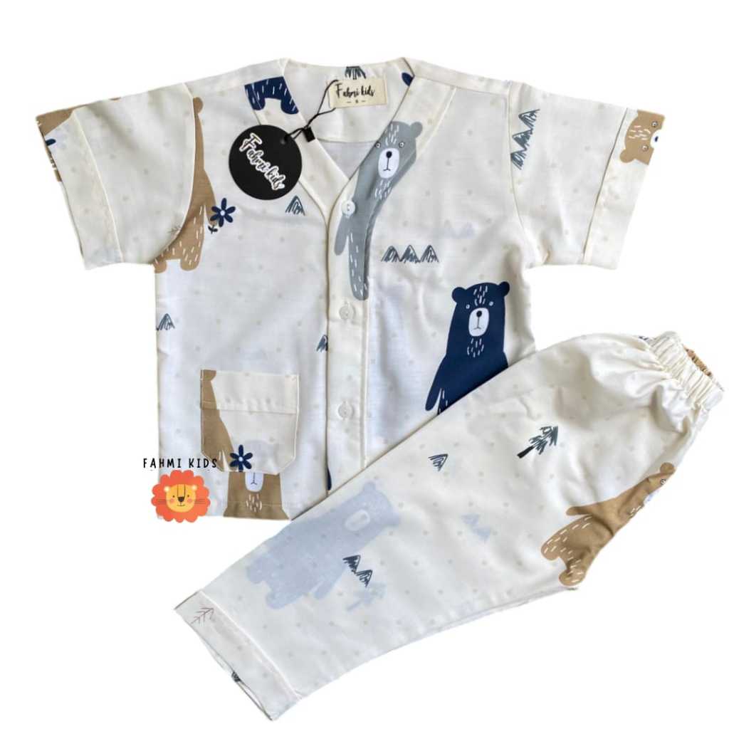 Jual Piyama Anak Premium Untuk Usia 1-10 Tahun Bahan Adem Tanpa Kerah ...