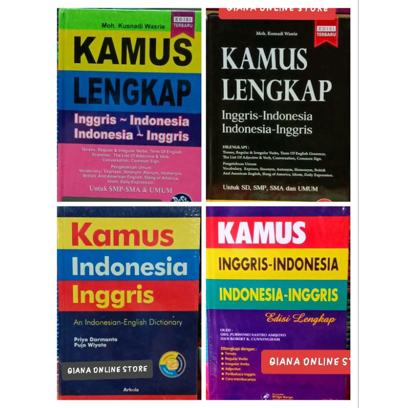 Jual BUKU KAMUS LENGKAP BAHASA INGGRIS-INDONESIA FULL HVS ORIGINAL ...