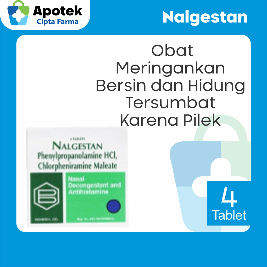 Jual Nalgestan Tablet Antihistamin Obat Pilek Flu Hidung Tersumbat Masuk Angin dan Alergi ...