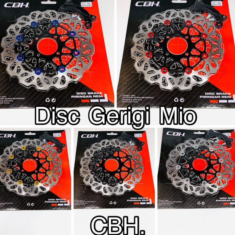 Jual DISC BRAKE PIRINGAN CAKRAM 260MM GERIGI MIO LUBANG 4 PLUS BREKET ...