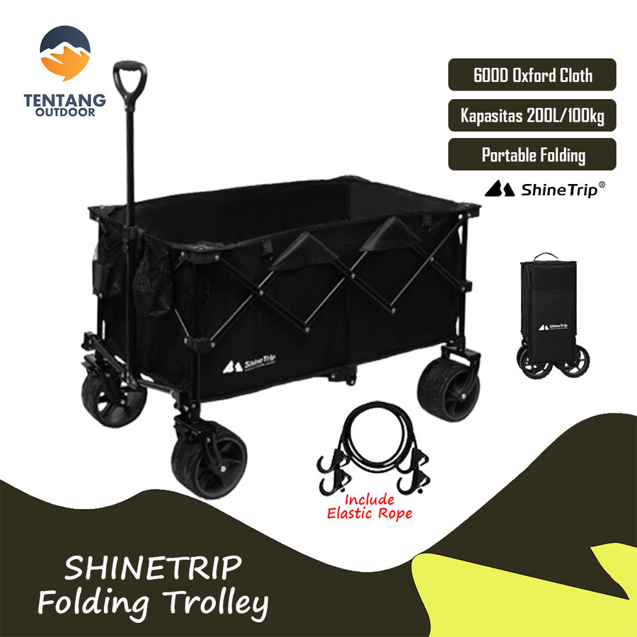 Jual Troli Lipat Portable SHINETRIP Camping Outdoor Trolley Keranjang ...