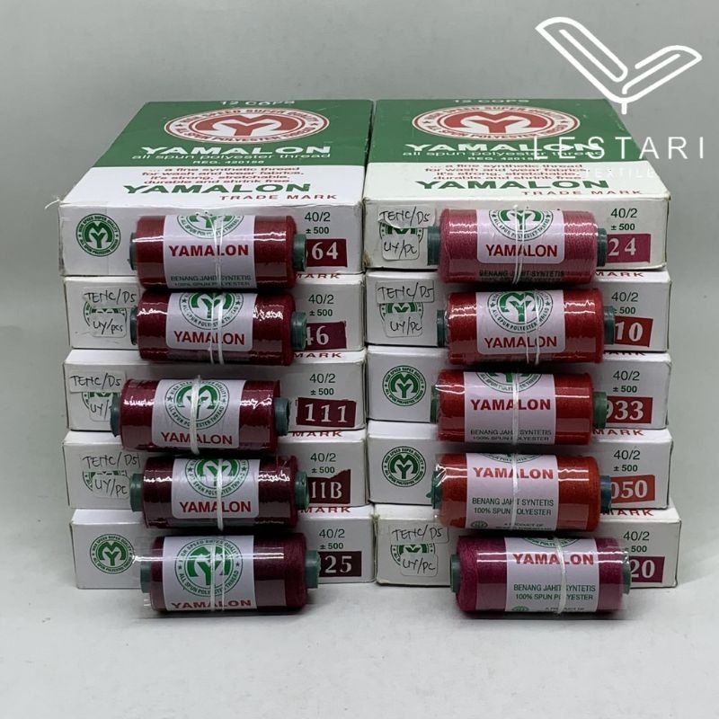 Jual Benang jahit yamalon 500 yard eceran harga per biji | Shopee Indonesia