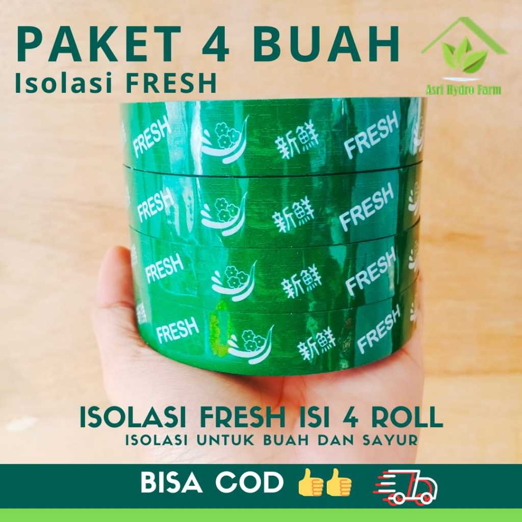 Jual PAKET 4 Lakban FRESH Isolasi Sayur PAKET 4 BUAH FRESH SAJA Isolasi ...