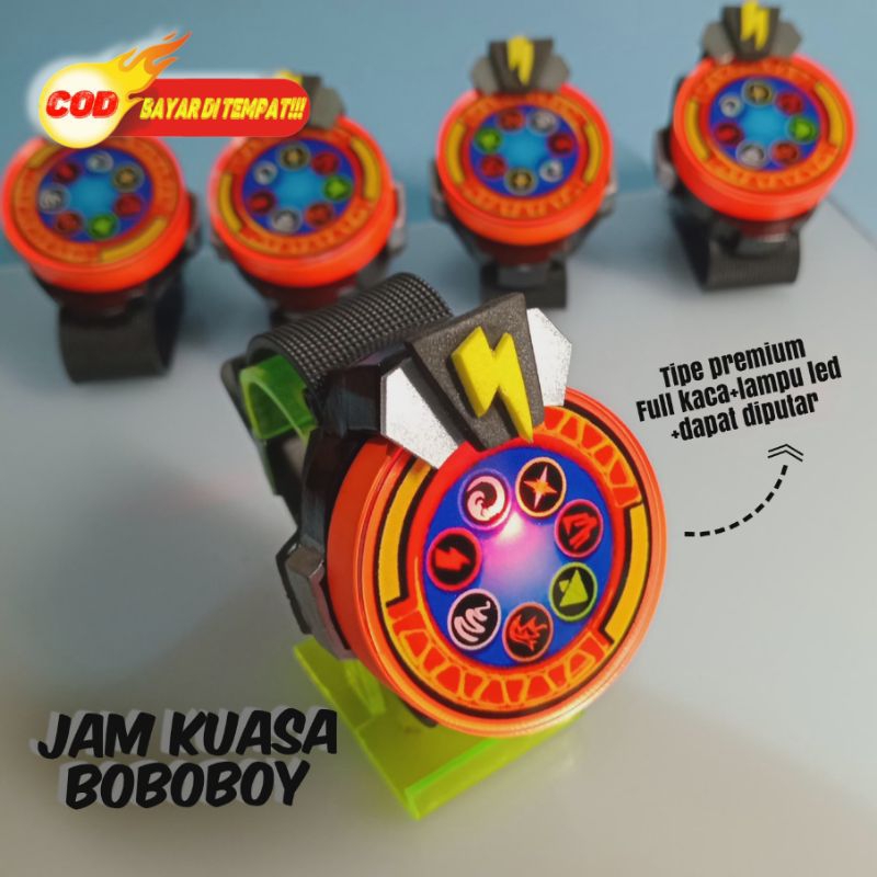 Jual BOBOBOY JAM KUASA HANDMADE NYALA LED TIDAK BUNYI | Shopee Indonesia