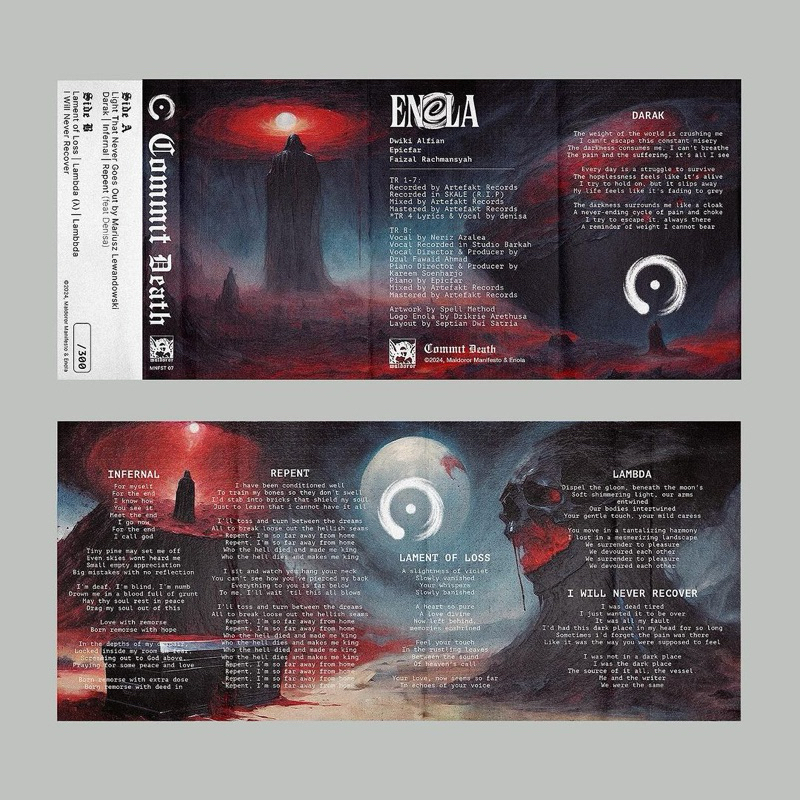 Jual ENOLA 'COMMIT DEATH' KASET BAND OFFICIAL | Shopee Indonesia