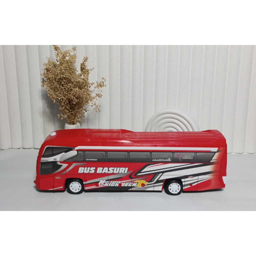 Jual Mainan Terbaru BUS BASURI OM TOLELOT / Mainan Bus Besar Friction ...