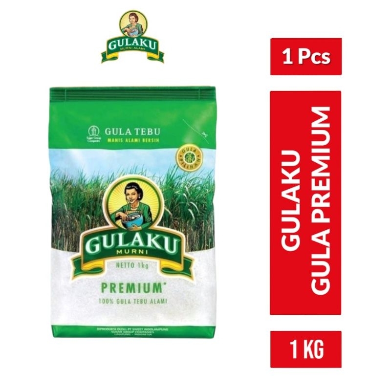 Jual GULAKU Gula Pasir Premium 1Kg / Gula Pasir Gulaku Hijau 1Kg ...