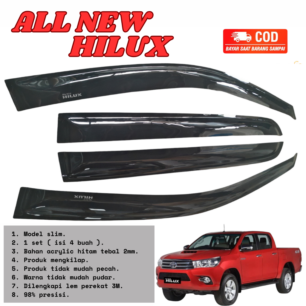 Jual TALANG AIR MOBIL TOYOTA HILUX DOUBLE CABIN TAHUN 2016-2023 MODEL SLIM | Shopee Indonesia