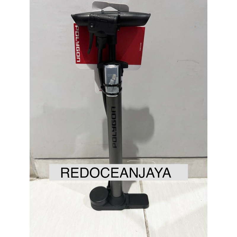 Jual POLYGON POMPA LANTAI SEPEDA PENDEK plastik steel FLOOR PUMP ...