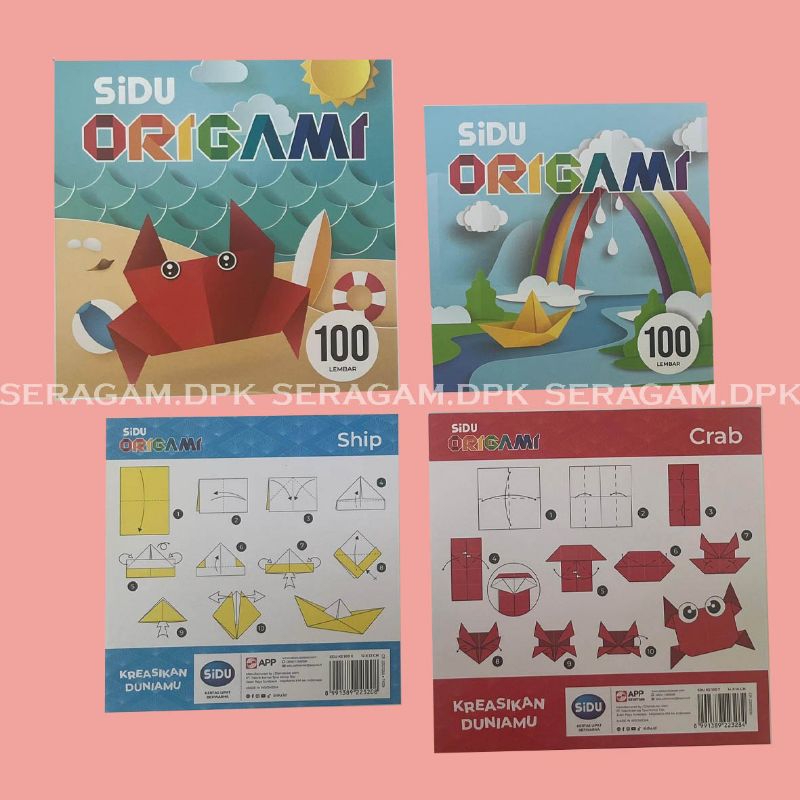 Jual Origami Warna Warni SiDu 12x12/14x14 isi 100 | Shopee Indonesia