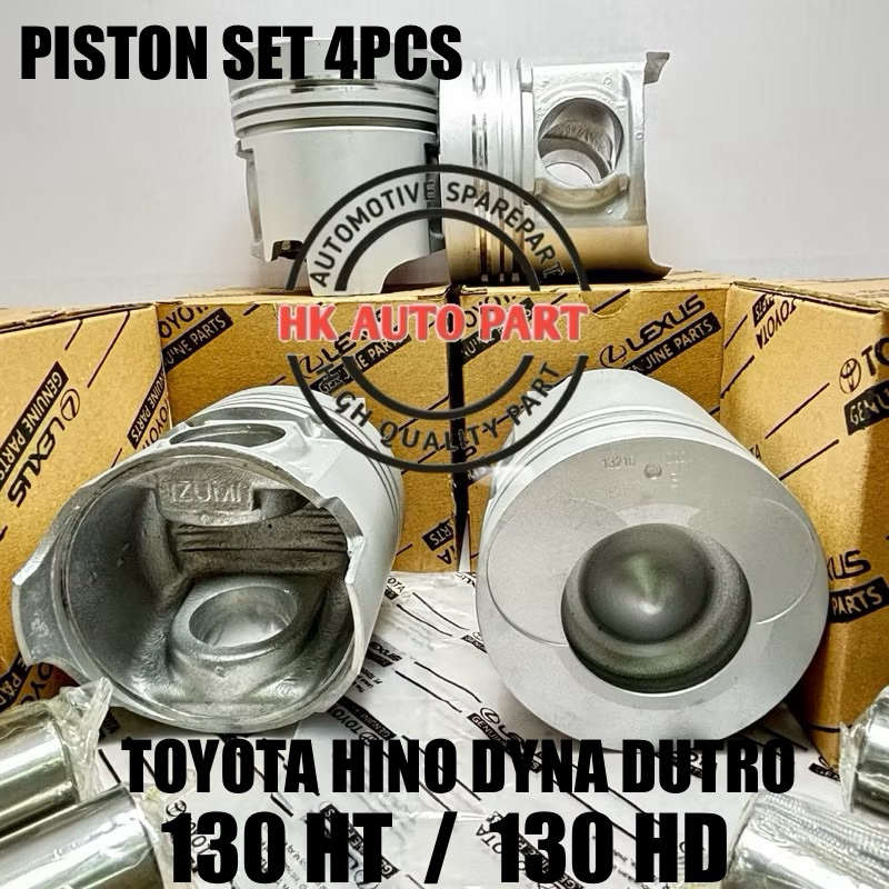 Jual PISTON SET BAJA HARGA 4PC OS STD TOYOTA DINA RINO RYNO SAURUS HINO DUTRO DYNA HT130 130HT ...