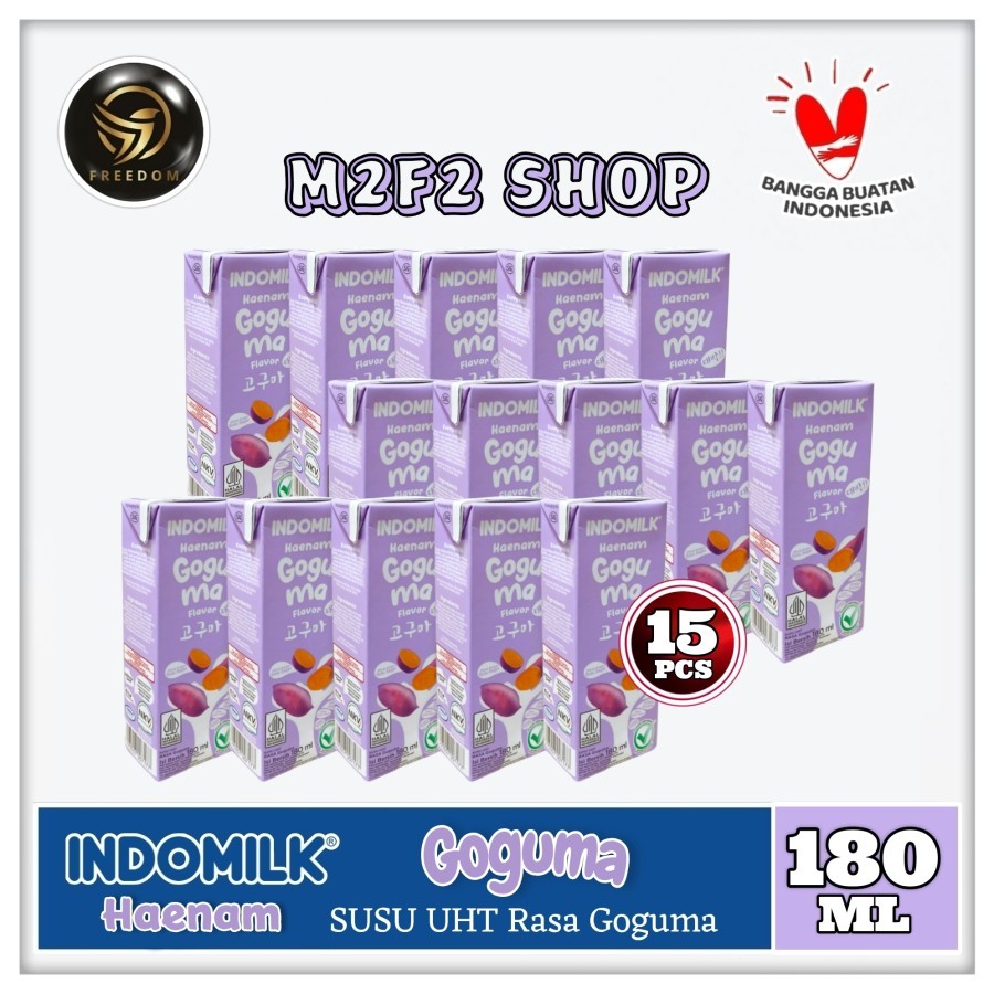 Jual Indomilk Haenam Goguma Flavor Kotak UHT - 180 ml (Kemasan 15 Pcs) | Shopee Indonesia