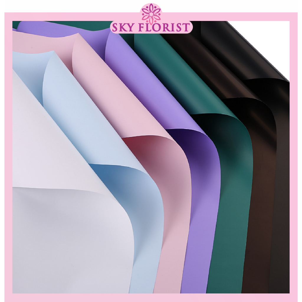 Jual Kertas Buket Full Color Polos Cellophane Wrapping Paper Cellophane ...