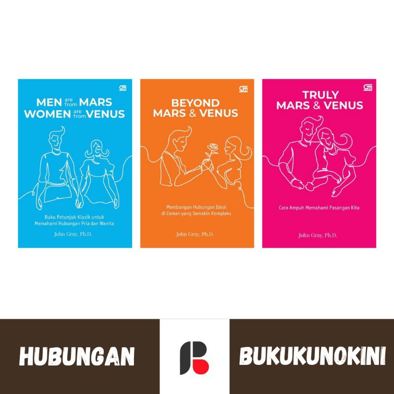 Jual (Original, Segel) Buku Karya John Gray: Men are from Mars Women are from Venus; Beyond Mars ...